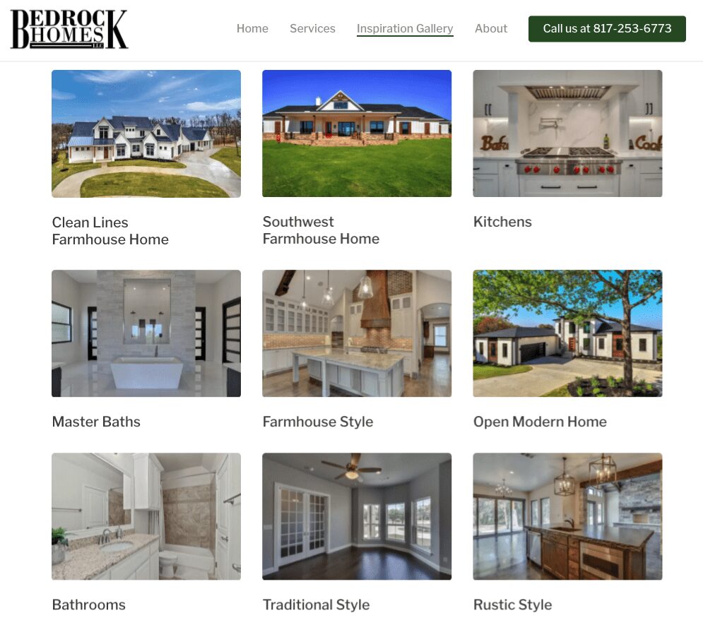 Bedrock Homes Photo Gallery | Inspiration for your new home